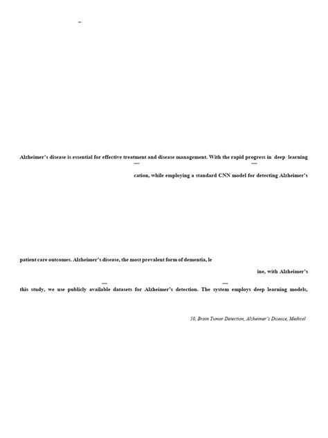Alzheimers And Brain Tumor Detection Using Deep Learning Pdf Deep