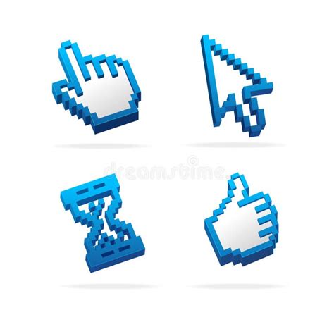 Computer Cursors Stock Vector Illustration Of Link Point