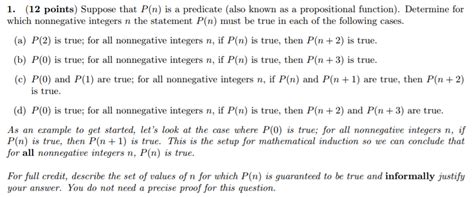 Solved Suppose That P N Is A Predicate Also Known As A Chegg