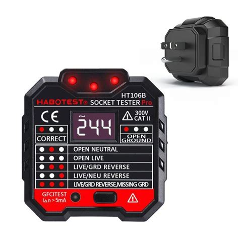 Ht106 Electric Socket Tester Neutral Live Earth Wi Vicedeal