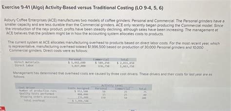 Exercise 9 41 Algo Activity Based Versus