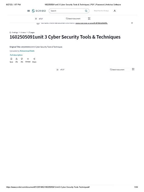 1602505091unit 3 Cyber Security Tools And Techniques Pdf Password
