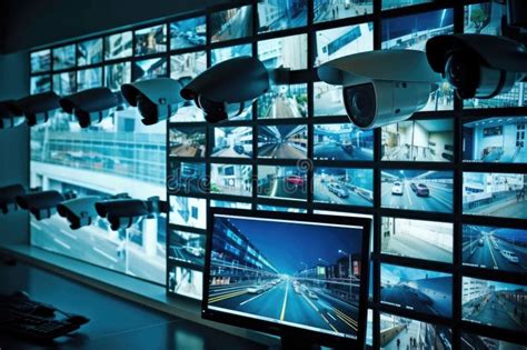 Protect Safety Camera System Cctv Surveillance Control Guard Video Secure Technology Stock