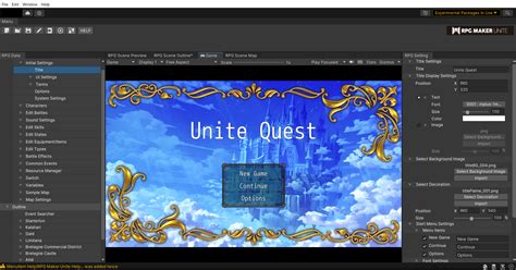 Introduction Flow RPG MAKER UNITE