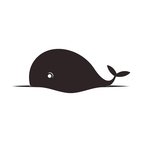 Whale Icon Logo Design Premium Vector