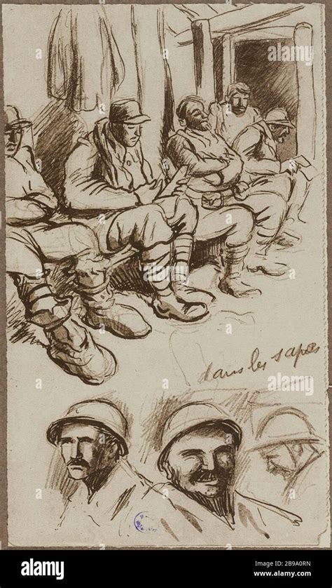 sketch of war by he 1915 1916 in stlhe sem georges goursat dit 1863