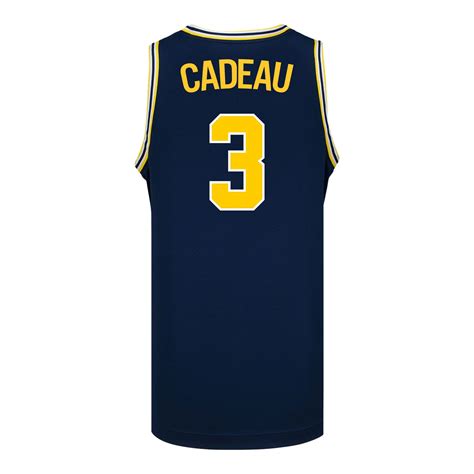 Michigan Wolverines 3 Elliot Cadeau Student Athlete Blue Basketball J