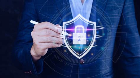 Computer Network Protection Secure And Safe Your Data Concept