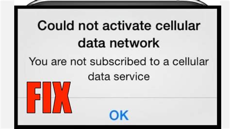 Could Not Activate Mobile Data Network Fix YouTube