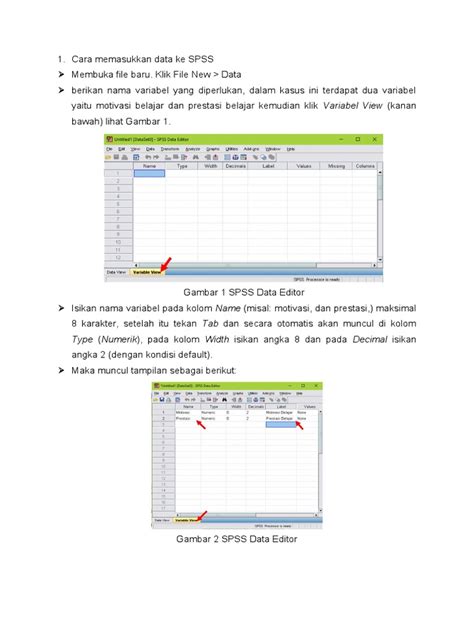Cara Memasukkan Data Ke Spss Pdf