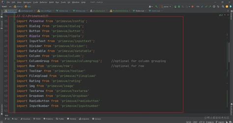 primevue的使用1、进入官网 primevue的官网 2、引入依赖 3、vue项目全局注册 3 1、在main j 掘金