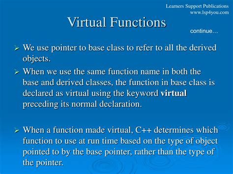 Virtual Template Function