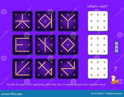 Logic Puzzle Game For Smartest What`s Next Decode The Signs Find