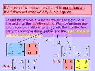 001 Ppt Matrix Algebra Analysis And Uses Ppt