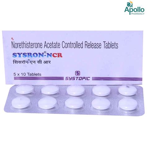 Sysron Ncr Tablet 10s Price Uses Side Effects Composition Apollo