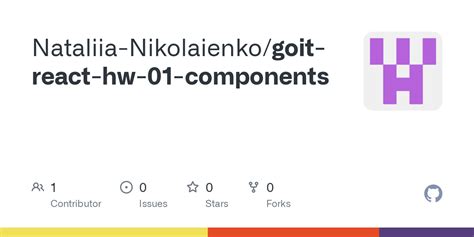 Github Nataliia Nikolaienkogoit React Hw 01 Components