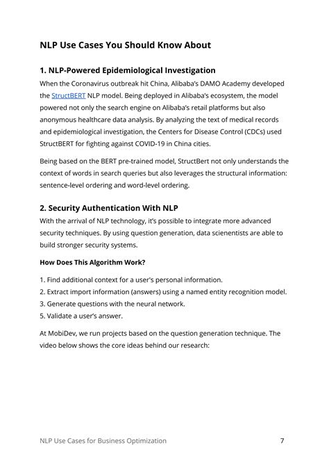 Natural Language Processing Use Cases For Business Optimization Pdf