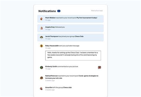 Frontend Mentor Notification Page Using Html Css Bootstrap And Js