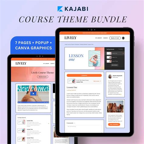 Lively Template Collection For Kajabi Just Add Your Brand™