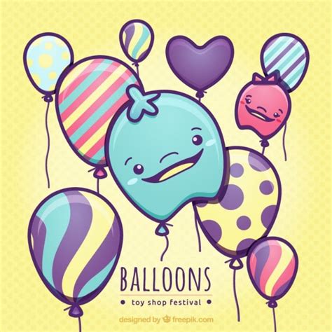 Luftballons Comic Bilder Kostenloser Download Auf Freepik