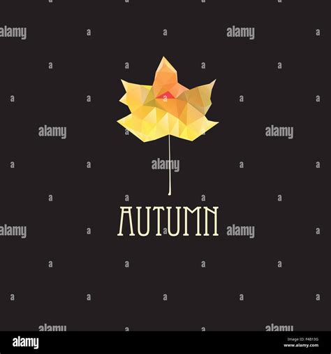Beautiful Vector Illustration Symbol Of Autumn Leaf Stock Vector Image