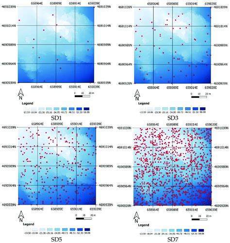Representation Of Four Sampling Densities Sd1 Sd3 Sd5 And Sd7