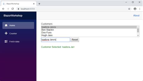 Blazor Workshop Part 1