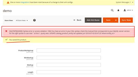 Magento2 Magento 223 Getting An Error While Saving Product