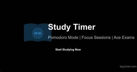 Free Study Timer ⏱️ Pomodoro For Homework And Exams