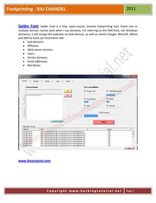 Footprinting | PDF