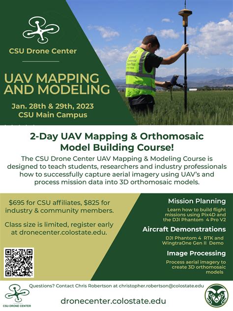 Csu Uav Mapping And Modeling Workshop January 2023 Csu Drone Center