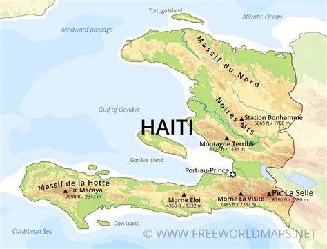 Carte Du Haiti En Hauteur Carte Du Monde Dxcf
