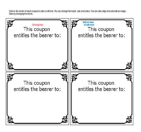 29 Word Coupon Templates