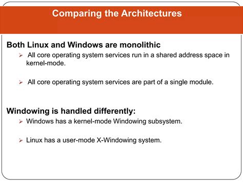linux vs windows pptx computing technology and computing