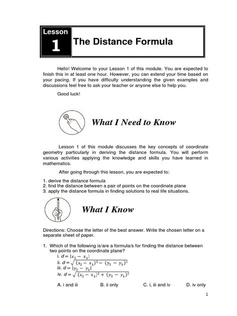 Distance Formula And Midpoint Formula Pdf Cartesian Coordinate