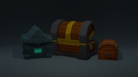 3d Low Poly Chest Godot Assets Marketplace