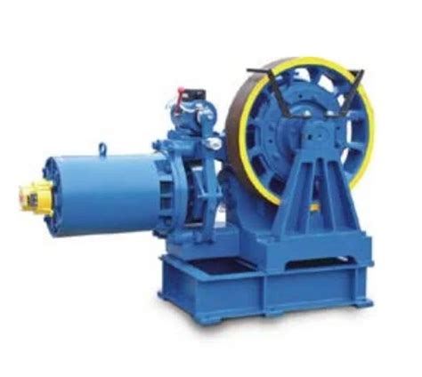 32kg 450kg Passenger Elevator Motor Geared Lift Traction Machine