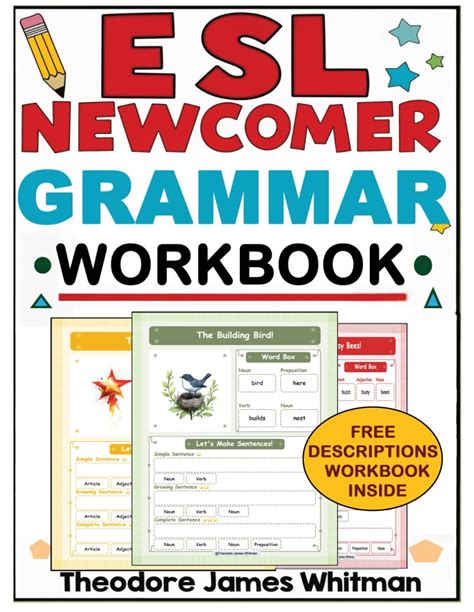 Esl Newcomer Grammar Workbook Comprehensive Esl Grammar And Sentence Building Workbook For