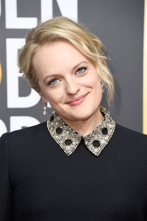 Elisabeth Moss Celebrity Hair And Makeup At The Golden Globes Popsugar Beauty Uk Photo