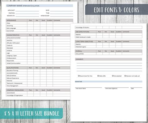 Applicant Interview Evaluation Template Applicant Interview Review Organizer Onboarding