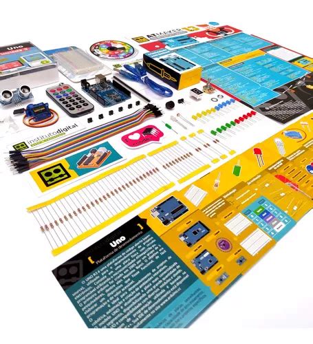 20 x kit uno iniciante 3 completo para arduino tutorial parcelamento