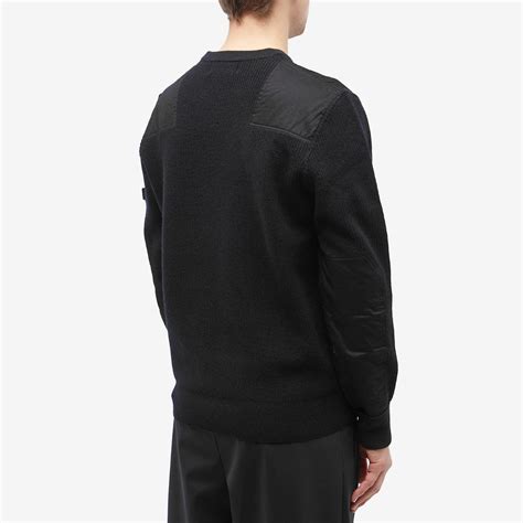 Fred Perry Mens X Raf Simons Military Knit In Black Fred Perry
