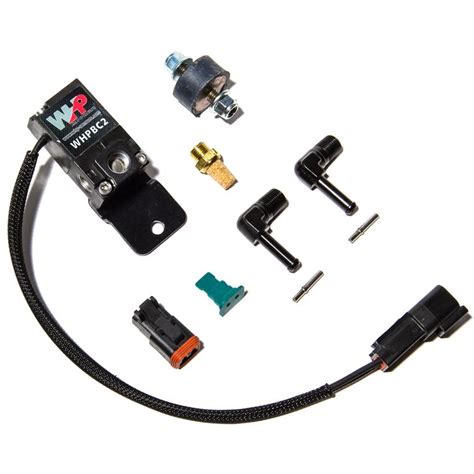 ECUMaster WHP Boost Control Solenoid Kit Black Fittings And Bracket IRace Auto Moto