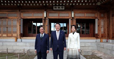 윤 대통령 청와대서 이틀째 베트남 주석 접견