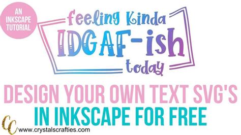 How To Create Text SVG S In Inkscape Create Text Svg Tutorial