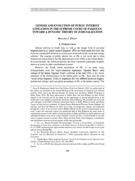 genesis and evolution of public interest litigation in the supreme