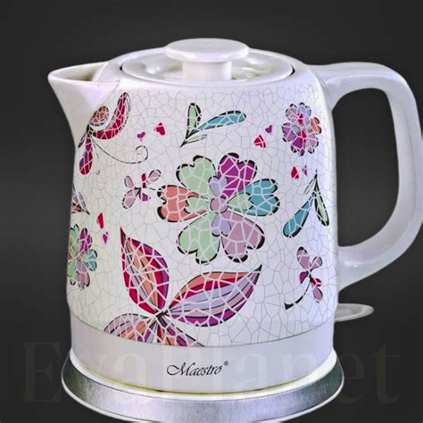 Купить электрический чайник House&VA чайник мозаика, Керамика по низкой ...