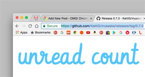 how to enable unread count in pinned gmail tabs omg chrome