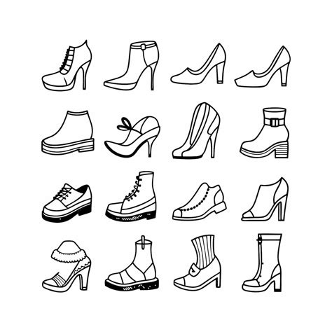 Black Outline Icons Set Premium Ai Generated Vector