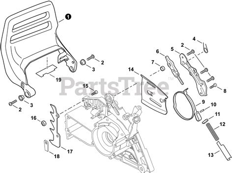 Echo CS P Echo Chainsaw SN C C Chain Brake Parts Lookup With